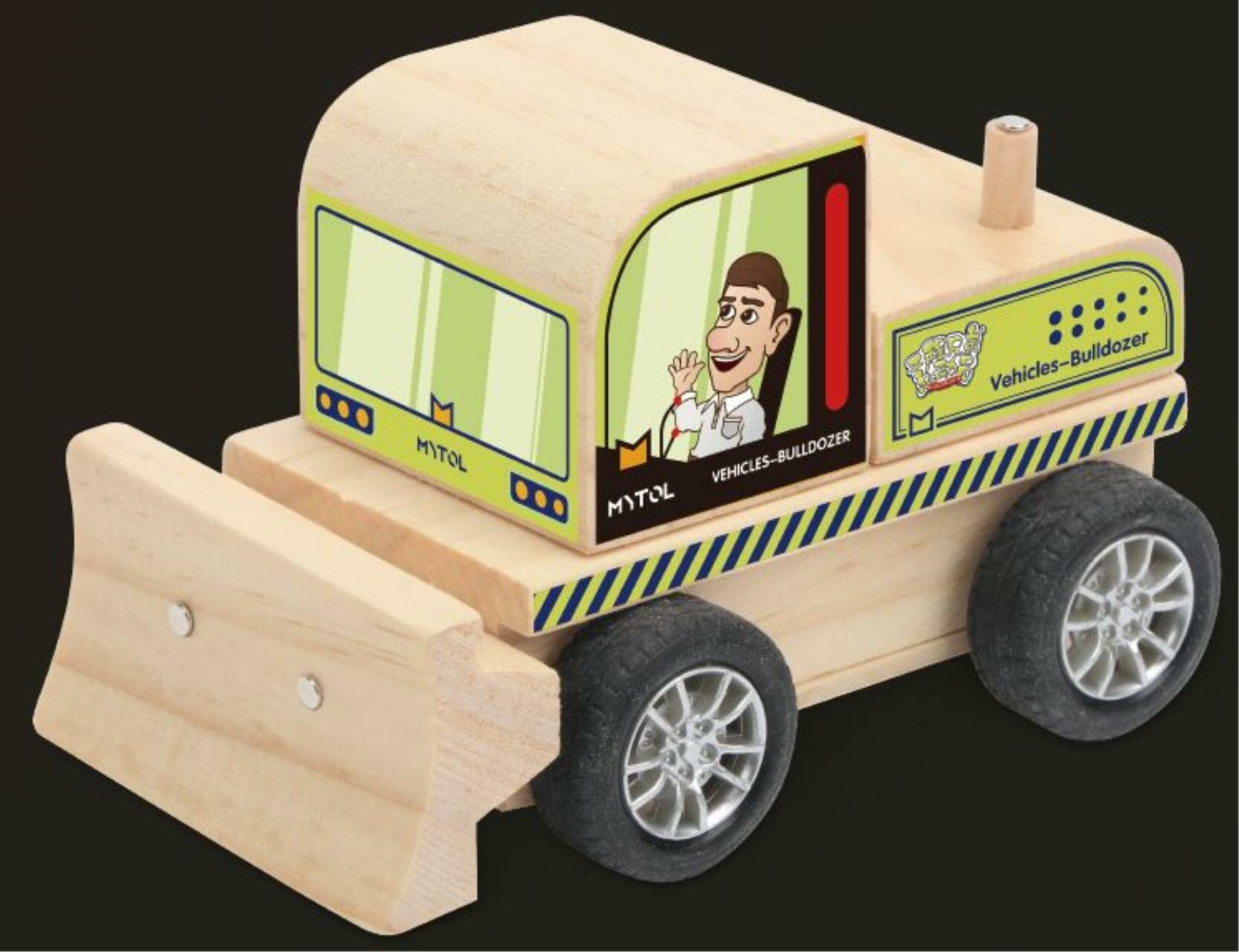 Конструктор деревянная машинка Бульдозер, MYTOL WZ305, возраст 5+