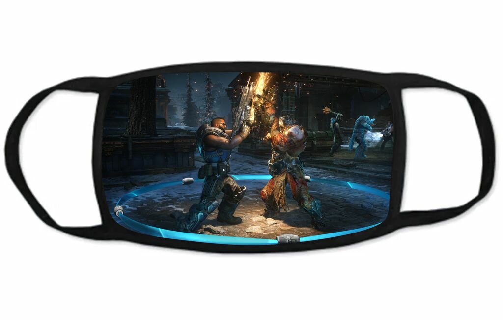 Тканевая защитная маска на лицо Gears 5, Геарс 5 №9