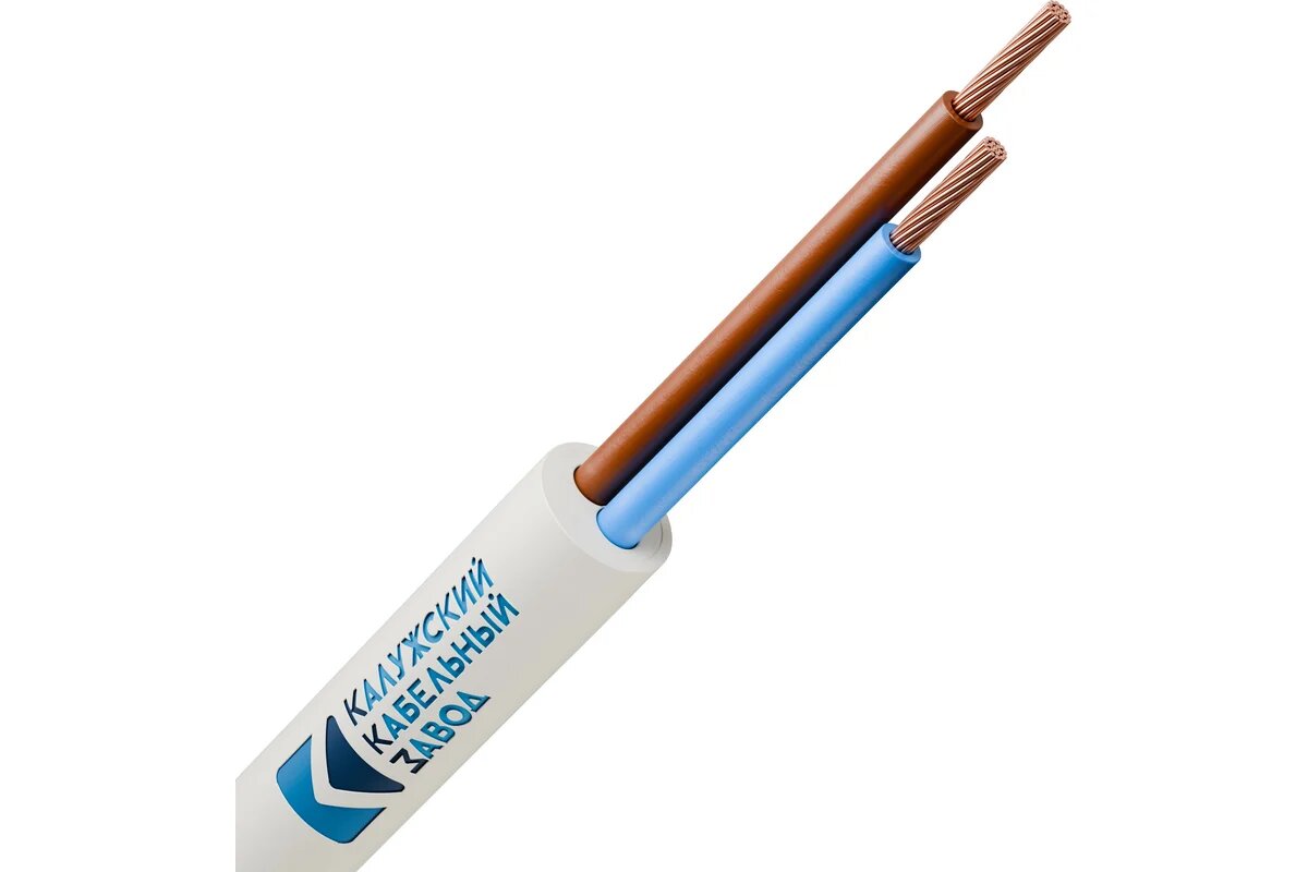 ККЗ Провод ПВС 2x0,75, белый, 01-8030-4 KKZ40-00006923