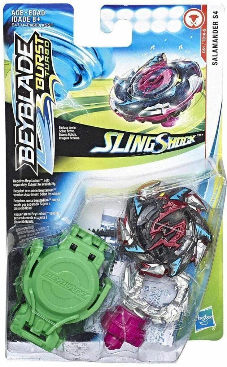 Волчок "Бей Блэйд" с пусковым устройством "SALAMANDER S4", BEYBLADE BURST TURBO, Hasbro