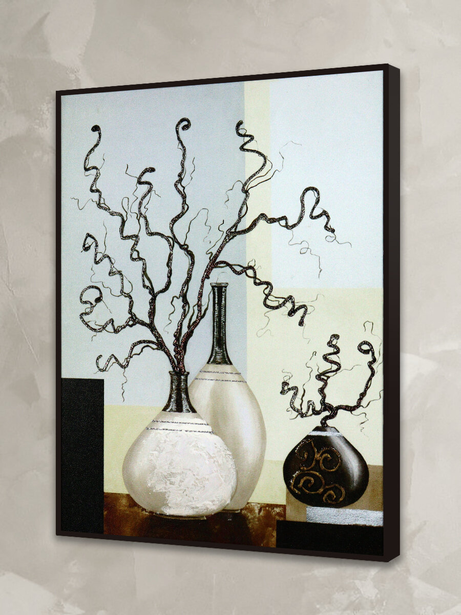 Картина на стену для интерьера Декарт настенный декор панно в раме багете в гостиную ванную детскую для офиса лофт пейзаж абстракция