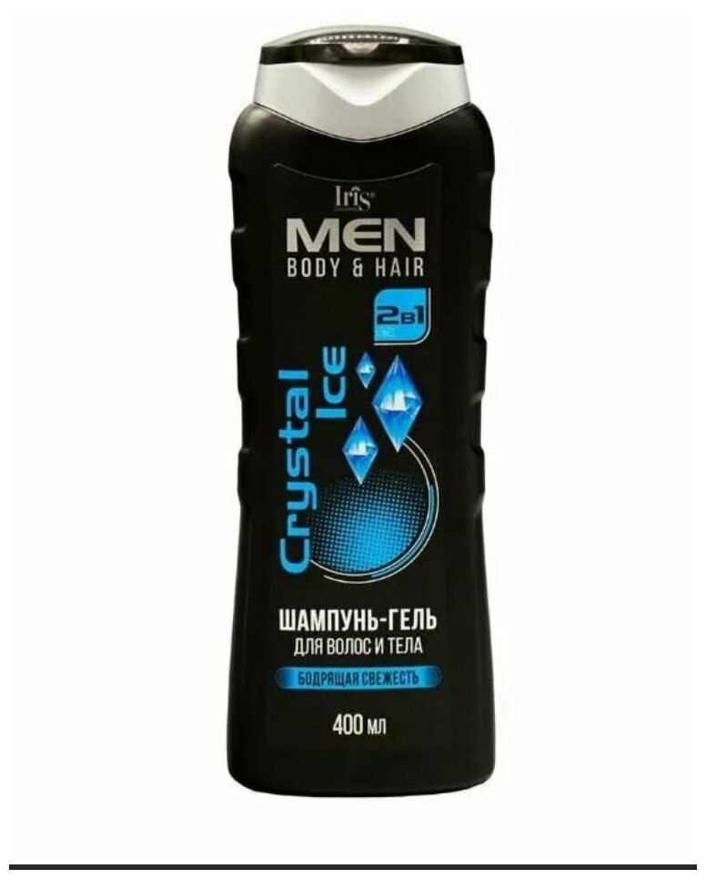 IRIS cosmetic Iris MEN Шампунь-гель для волос и тела CRYSTAL ICE 400мл
