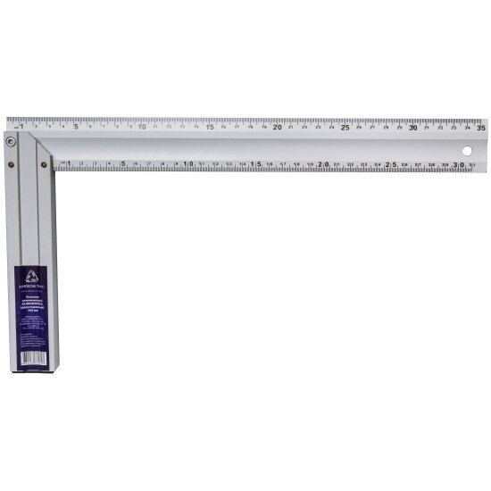 Cтроительный угольник двухсторонний Alukomtools 35 см