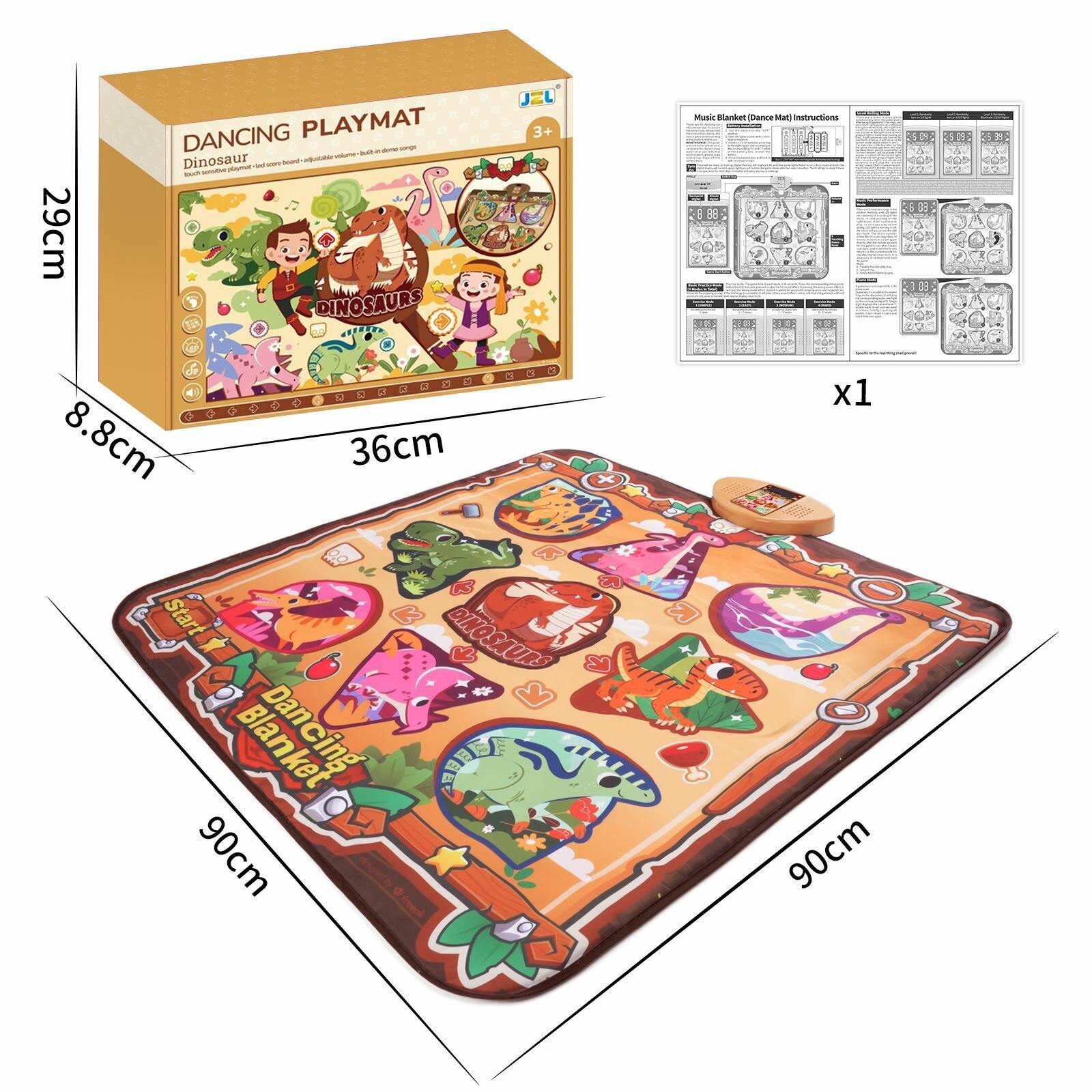 Танцевальный коврик Многофункциональное музыкальное одеяло с танцевальной педалью, коврик для фитнес-игр, развивающие игрушки для раннего развития