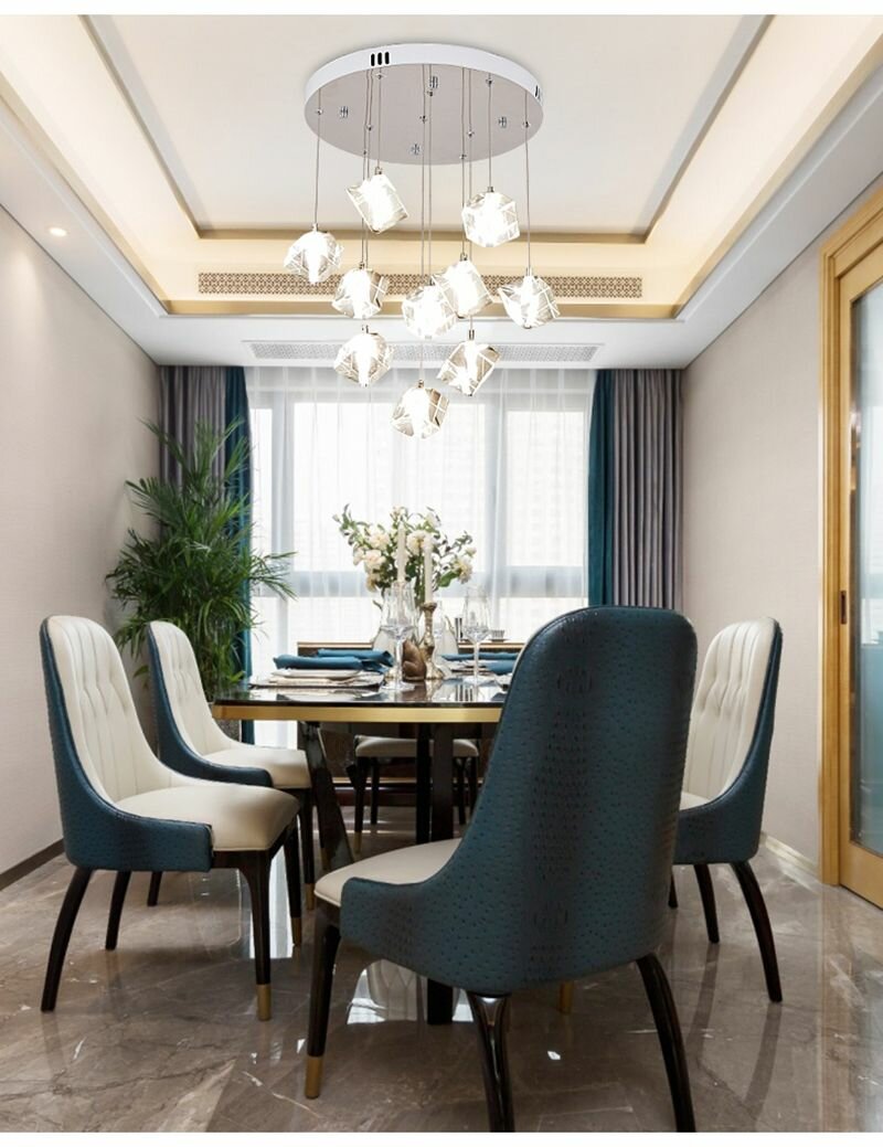 Светодиодная люстра двухуровневое здание/лестница подвесной светильник 220 внутреннее освещение