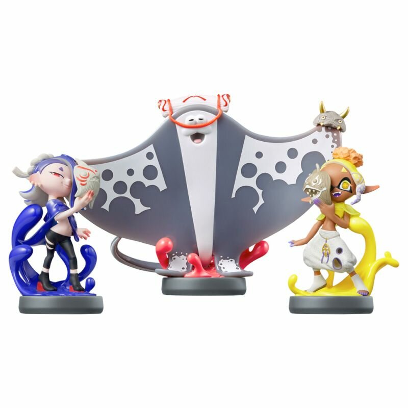 Amiibo. Набор из 3-х фигурок: Shiver + Big Man + Frye (Splatoon Collection)