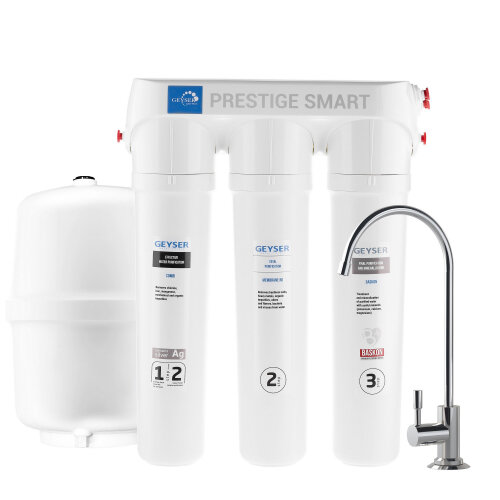 Фильтр для воды под мойку Гейзер Престиж Смарт, обратный осмос с минерализатором