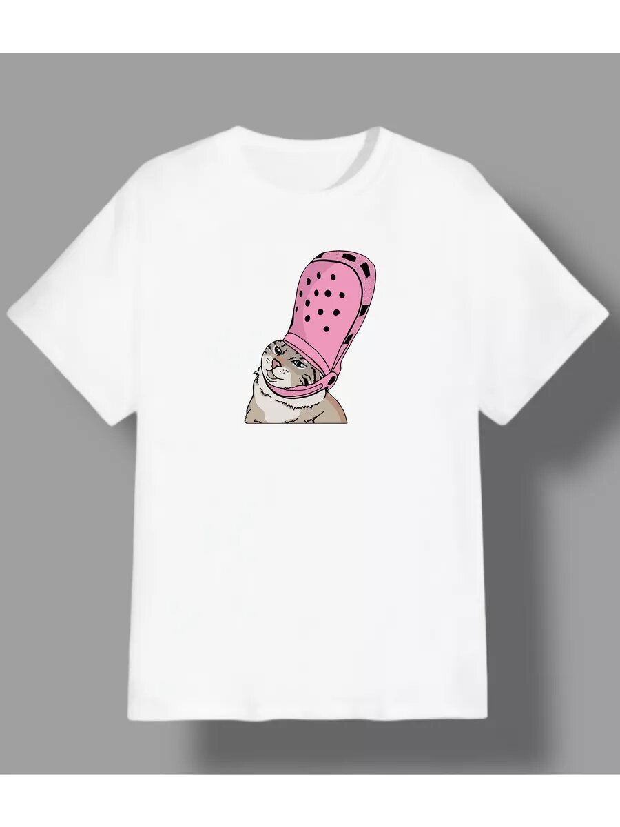 Футболка Zerosell смешной котик