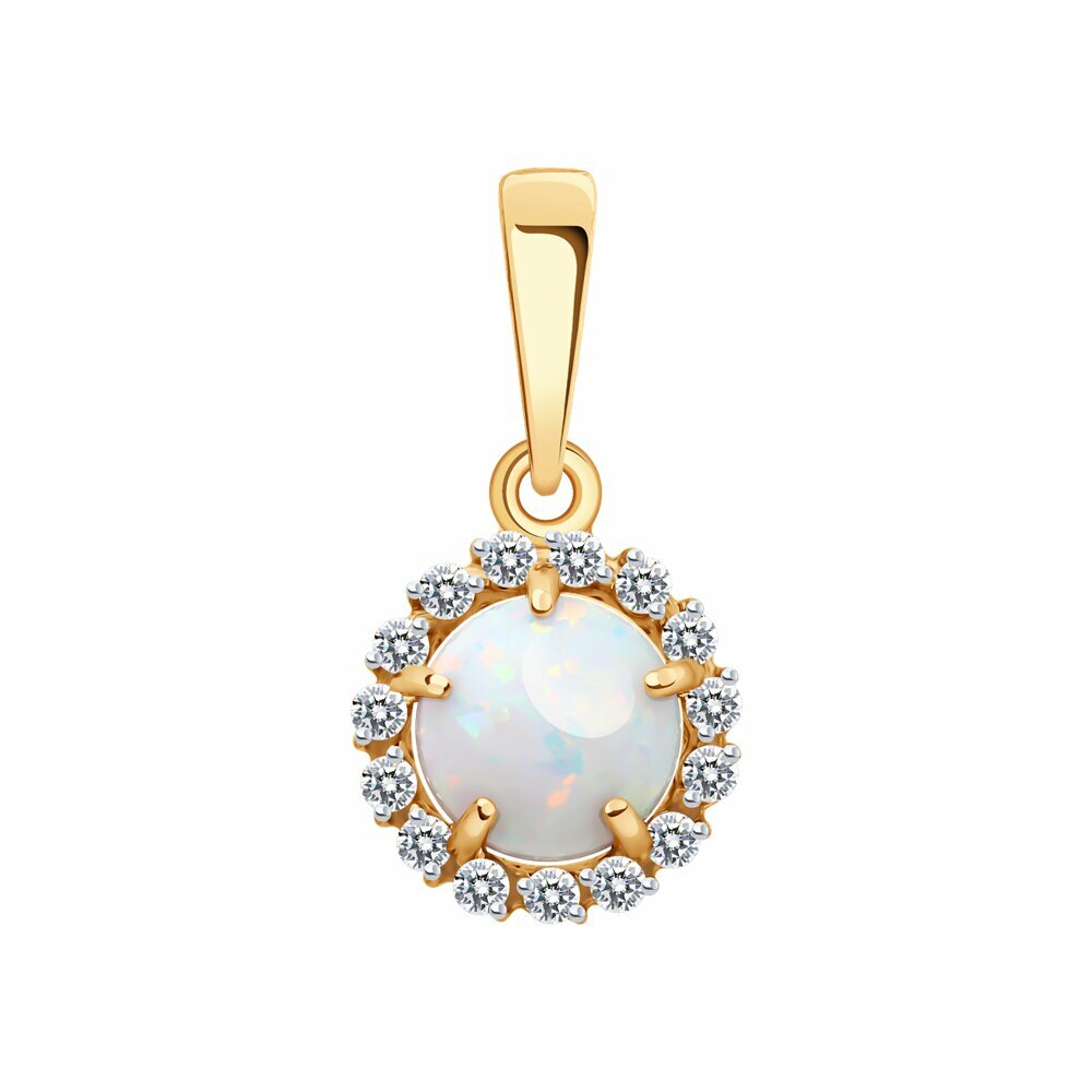 Подвеска, красное золото, 585 проба