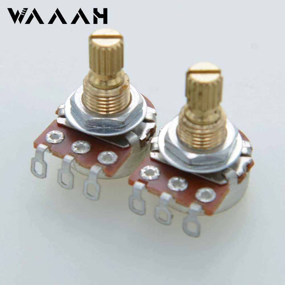 2 шт. Потенциометры waaah для гитары B250K 18MM x 2pcs