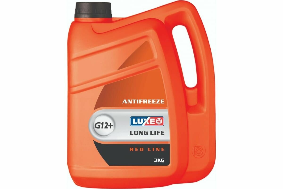 Антифриз готовый к применению LUXE LONG LIFE G12+ (-40) красный, канистра 3 литра