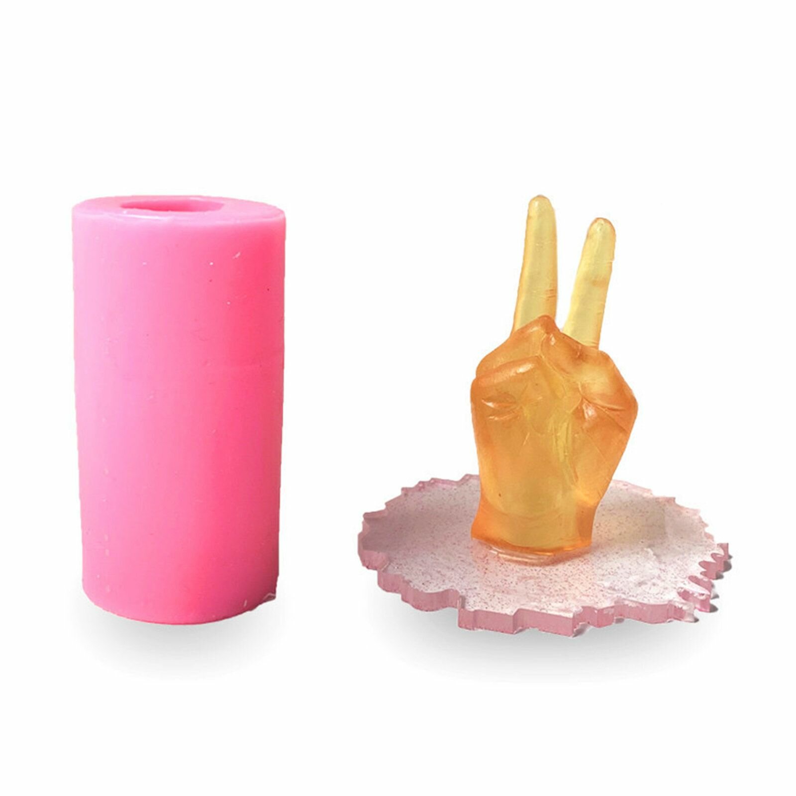 3D ручная форма для изготовления свечей, силиконовая на палец DIY, ароматическое мыло ручной работы, гипс, поделки из глины