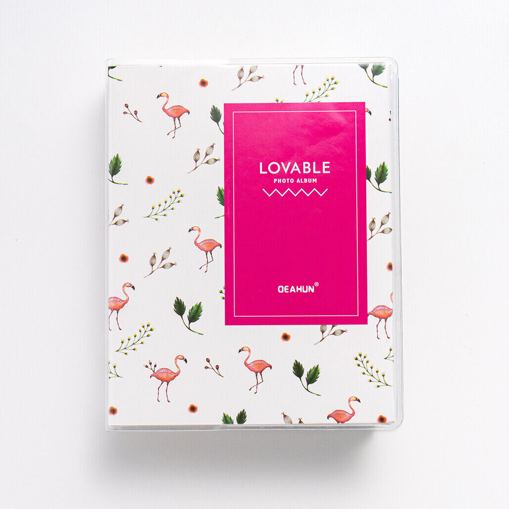 Альбом для фотографий Instax Mini, Lovable White Flamingos, 64 фото, с кармашками