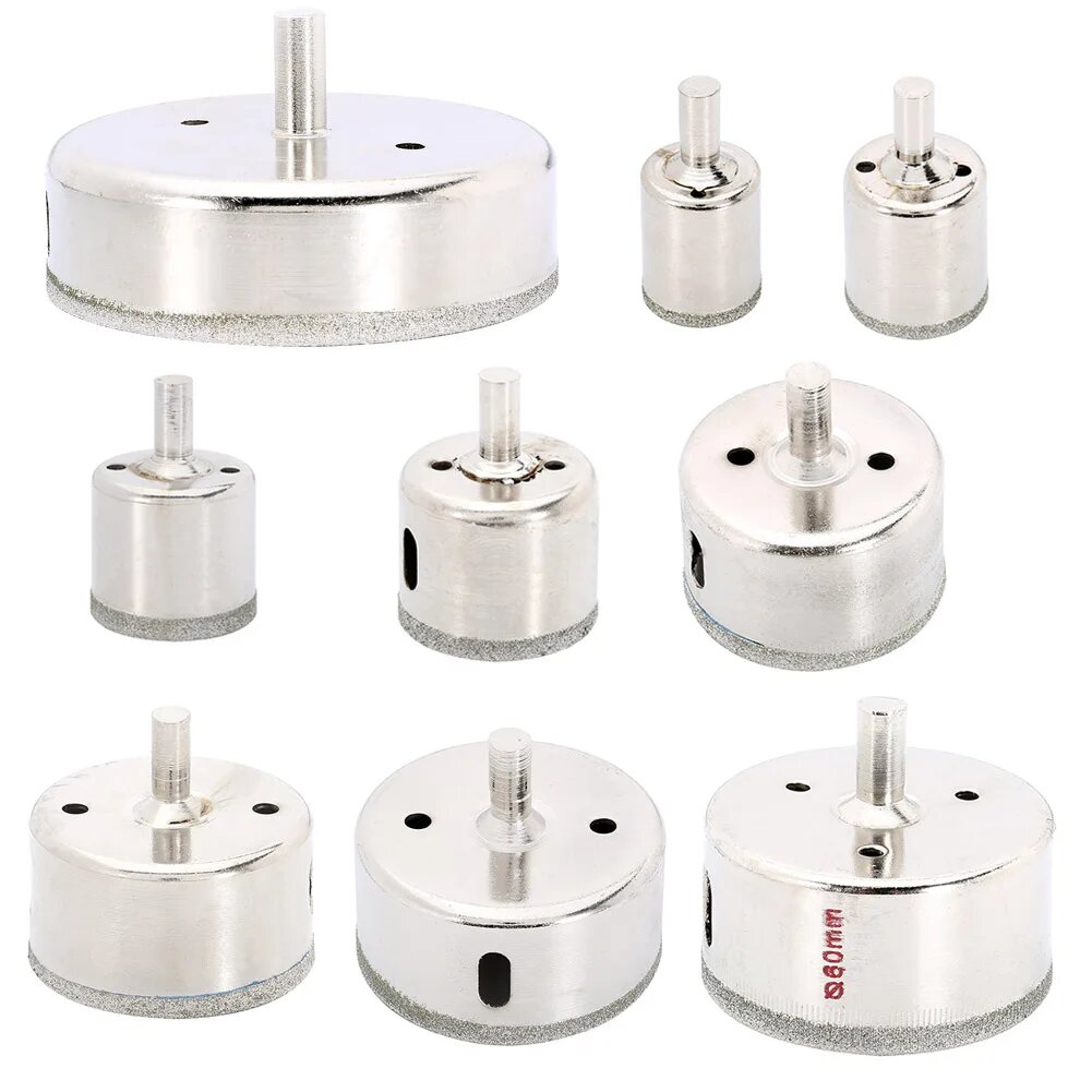 Алмазные коронки для плитки Aleekit 25-100 мм 75 мм