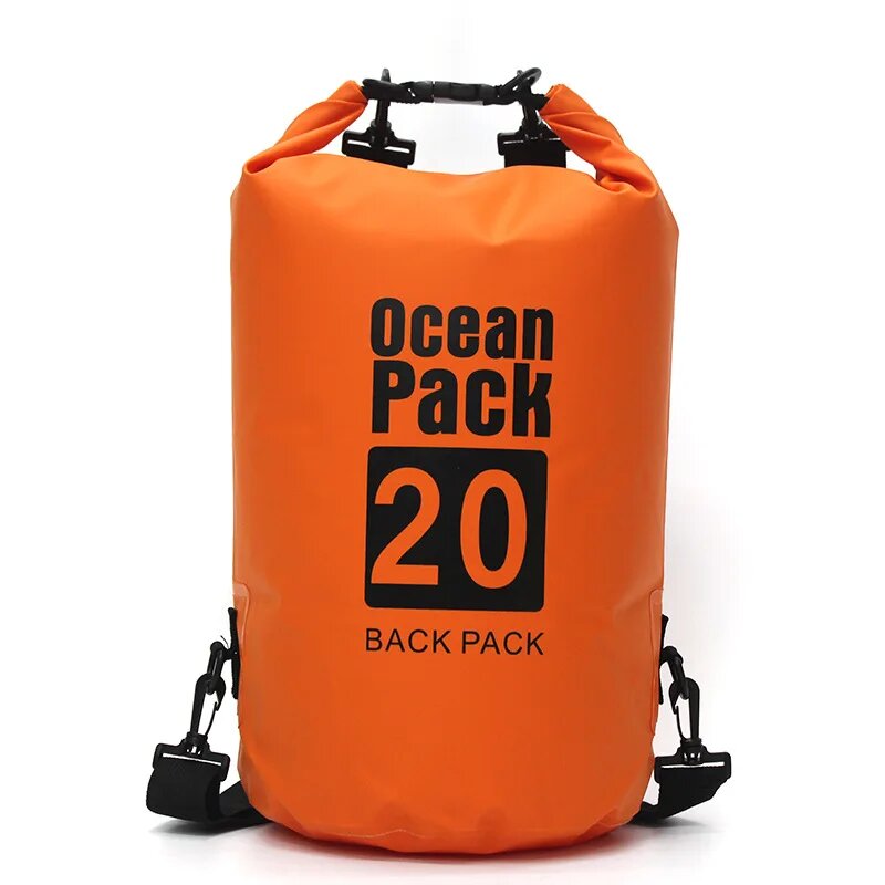 Оранжевая водонепроницаемая сухая сумка Ocean Pack 20L