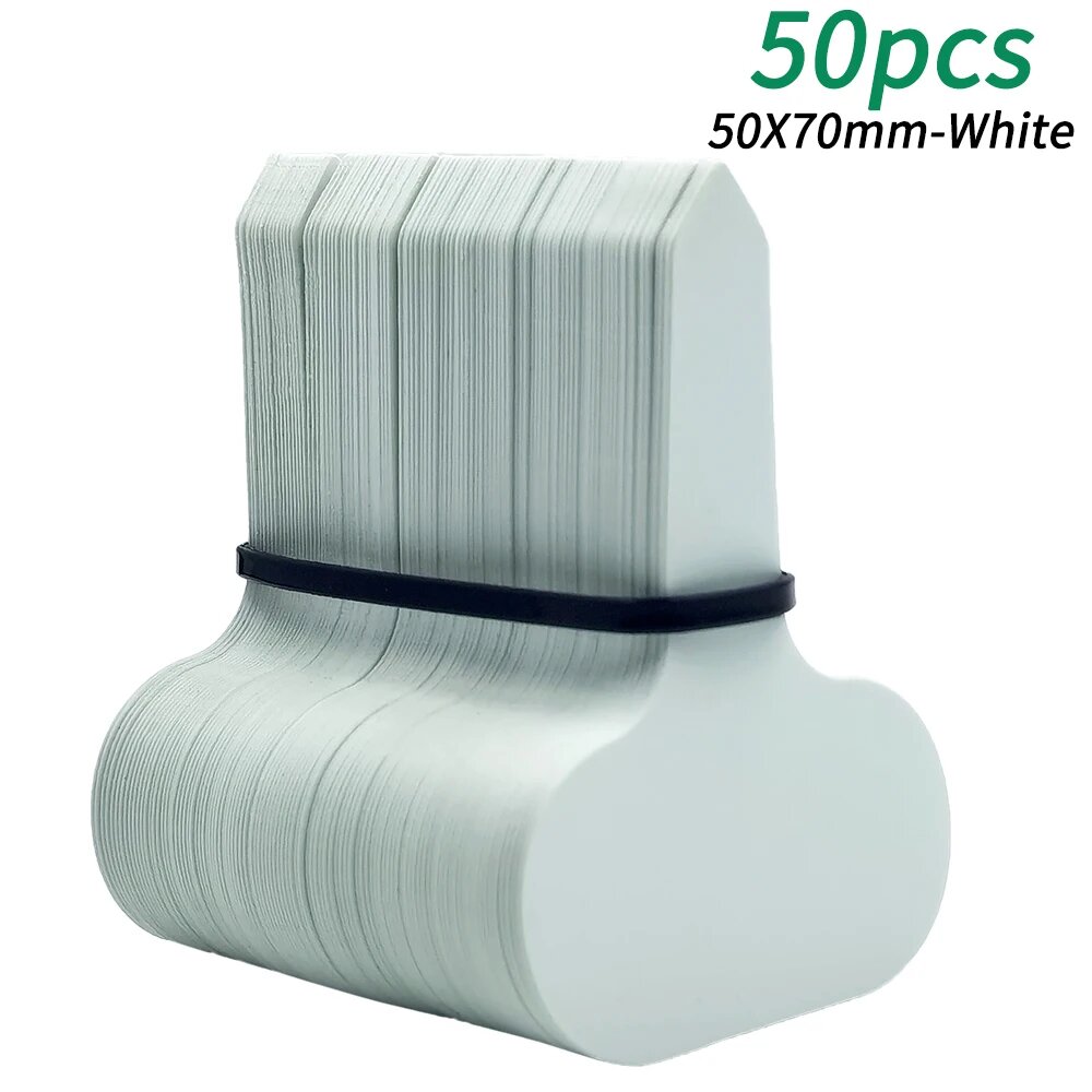 Маркеры для растений 50 шт. Белый, White-50PCS