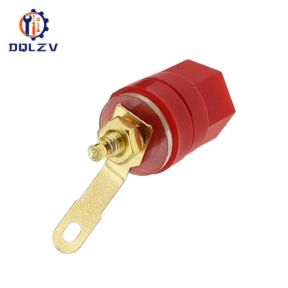 Разъем DQLZV Hexagonal, медный, красный, 3шт