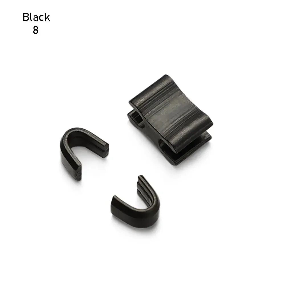 Комплекты ограничителей молнии металлические 10 шт. Черный, Size 8 Black