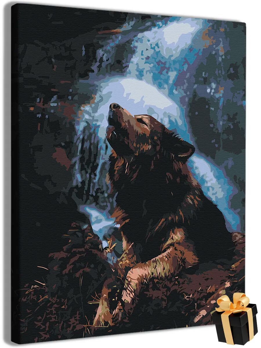 Картины по номерам Волк