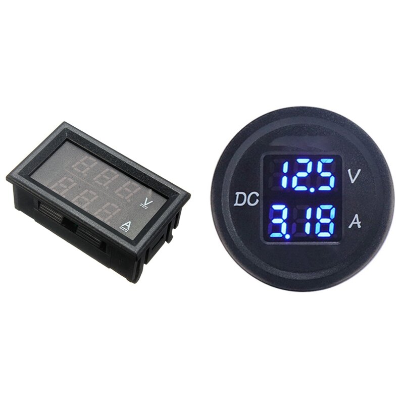 Шт. светодиодный цифровой вольтметр амперметр напряжение двойная панель DC 0-100 В и DC 9 В-48 В