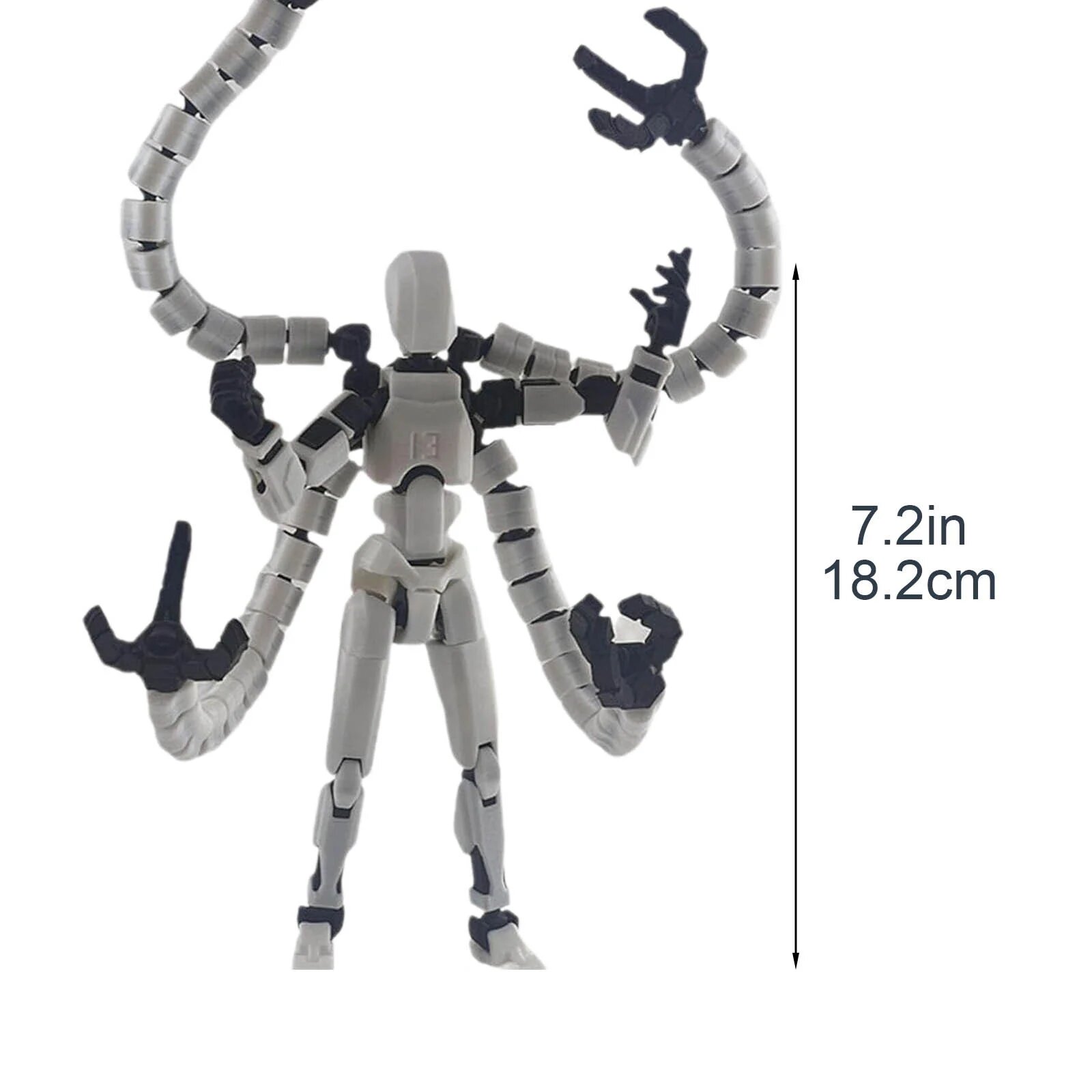 Фигурка T13 Фигурка, напечатанная на 3D-принтере, манекен робота с четырьмя когтями, 13 фигурок, раскройте силу фигурок