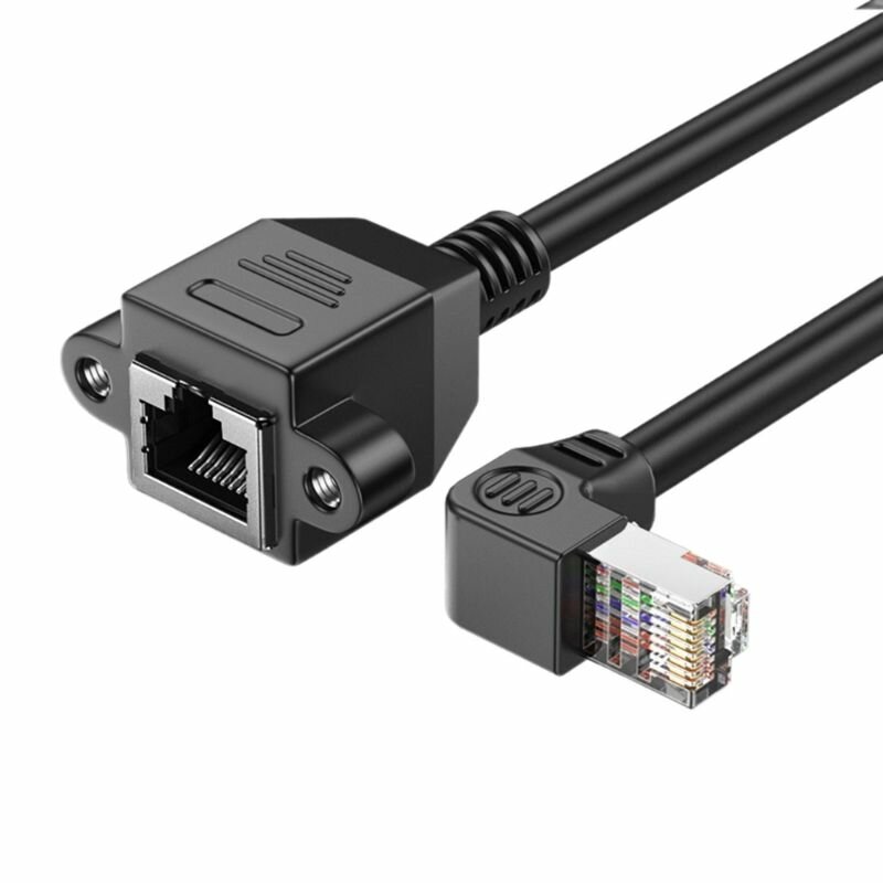 Сетевой кабель Rj45 с удлинителем папа-мама с винтовым отверстием Cat5 Ethernet-кабель