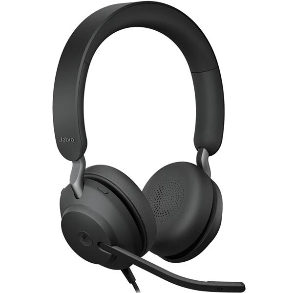 Компьютерная гарнитура Jabra Evolve2 40 SE MS Stereo, USB-C, накладные, закрытые, черные