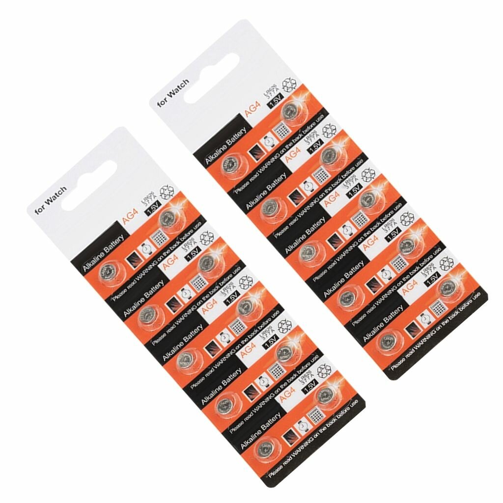 Аудио-20 щелочных батареек AG4 377 для кнопочного пульта дистанционного управления LR626sw