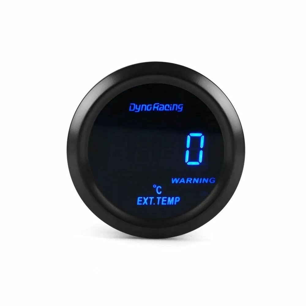 Dynoracing 2 "52 мм Датчик температуры выхлопных газов Цифровой датчик температуры выхлопных газов EGT EXT Синий светодиодный автомобильный измеритель с датчиком