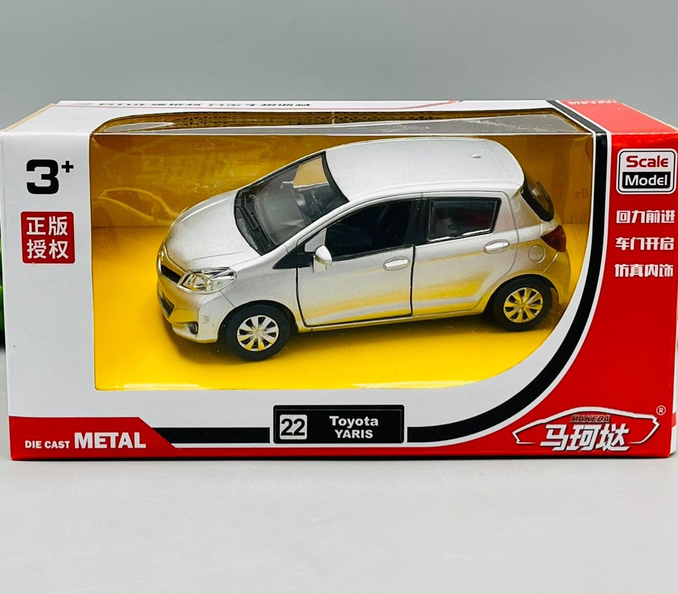 Toyota Yaris / Toyota Vitz 1:36 масштаб литой игрушечной модели автомобиля (размер 5 дюймов)