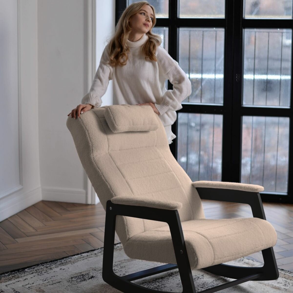 Кресло качалка букле