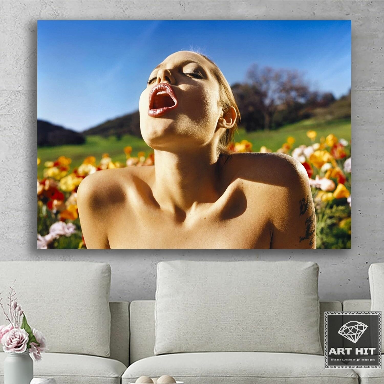 Картина ВсеКартины. Тут "Эротика", 30x40 см, на холсте, на подрамнике, дерево