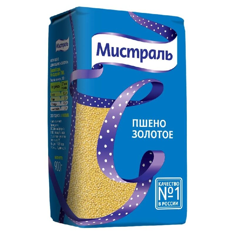 Пшено мистраль Золотое /пакет/ 900г