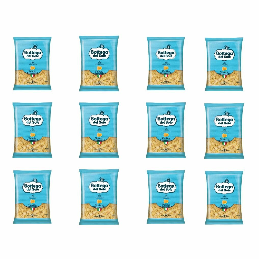 Bottega del Sole Макароны, Рожки, группа В, 400 гр, 12 уп.