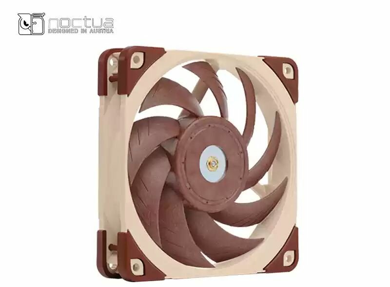 Noctua NF-S12A FLX (NF-S12A FLX) - 120mm 1 вeнтилятор для корпуса, 1200 об/мин, 17.8 дБ, 3-pin