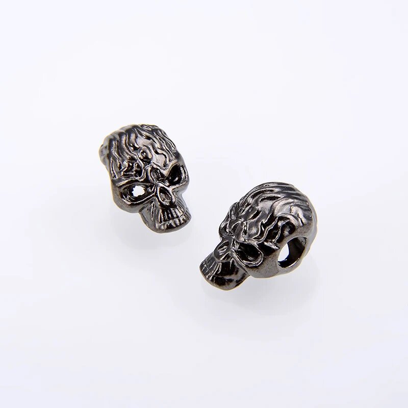 Бусины череп 10 шт. Gun black Bead