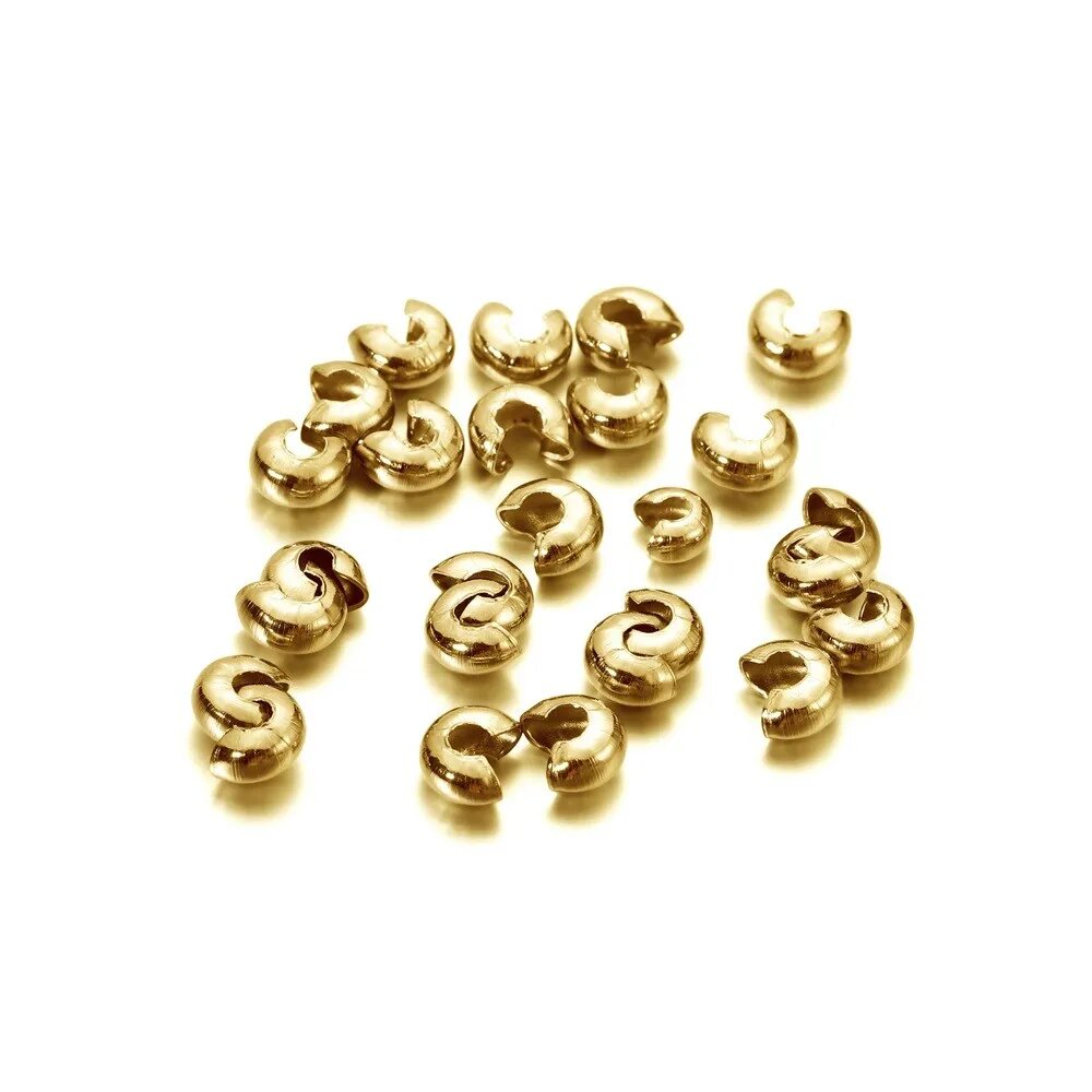 Заключения для бисера St.Kunkka, 4 мм, Gold, 50 шт.