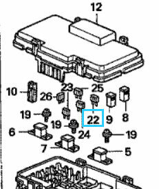 Предохранитель, мини (7.5A) (Оригинал)