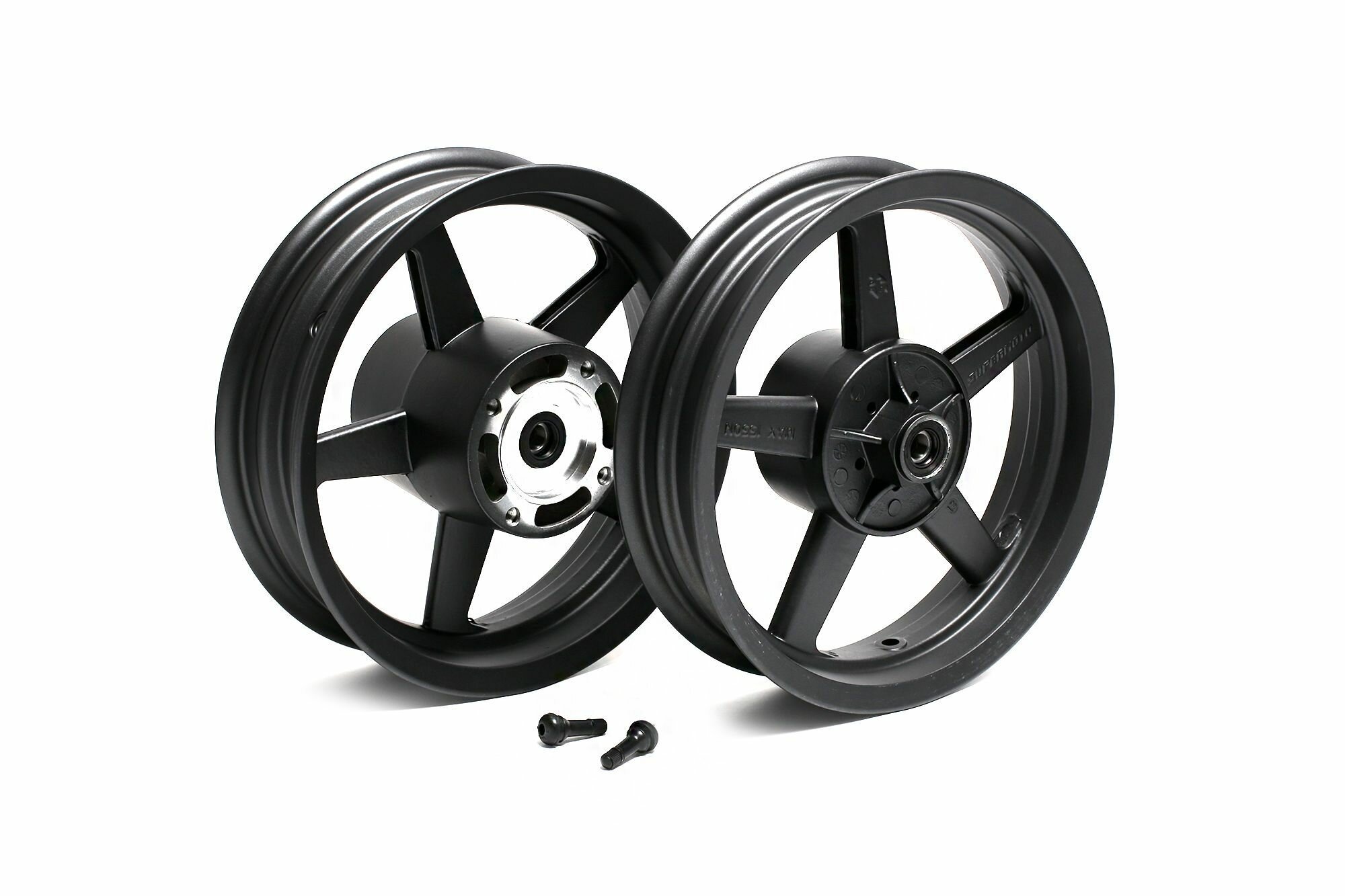 Диски комплект 12/12 2.5/3.0 Supermoto литые черные на питбайк