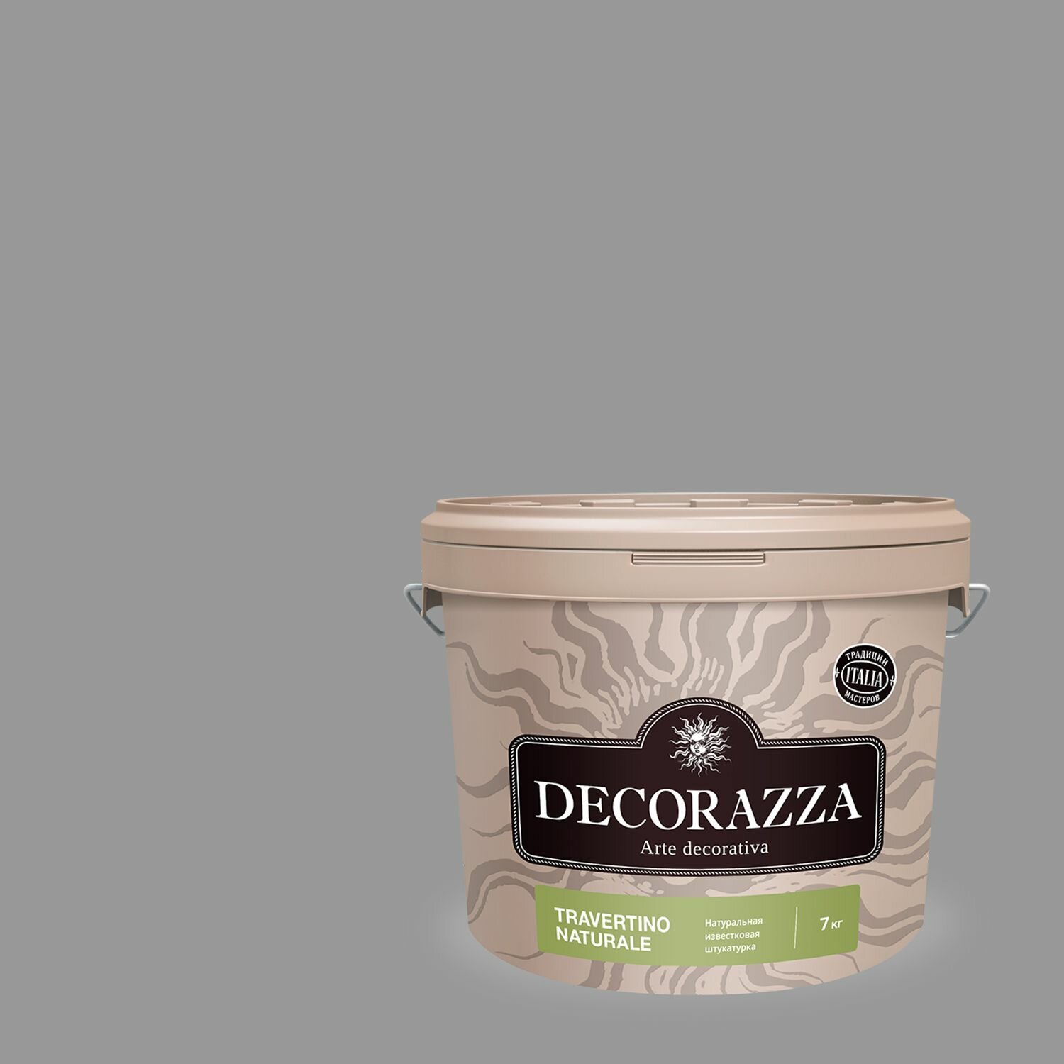 Декоративная известковая штукатурка с эффектом камня Decorazza Travertino Naturale (7кг) TRN 10-20