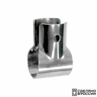 Тройник леера d7/8" 22.2 мм Техномарин, 90 градусов, открытый, нержавеющая сталь