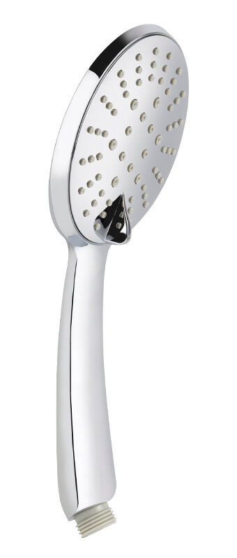 Душевая лейка KAISER Chrome SH-041, пластик, хромированная, круглая