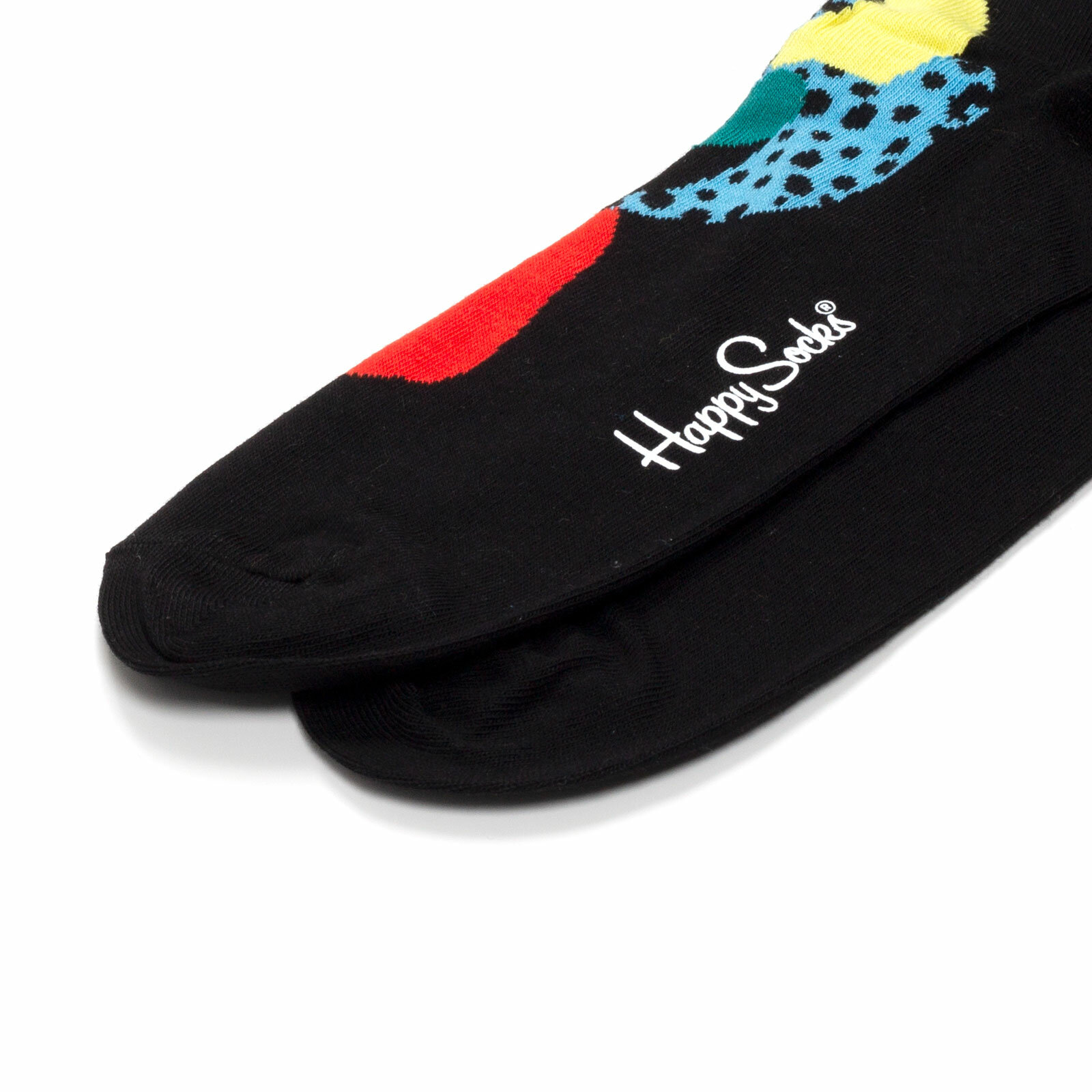 Носки Happy Socks Носки с рисунками Happy Socks - Fruit - Black, размер 41-46, желтый, красный, черный — фото 1