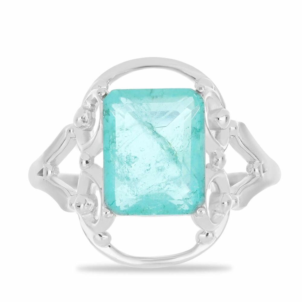 Кольцо, серебро, 925 проба, родирование, кварц