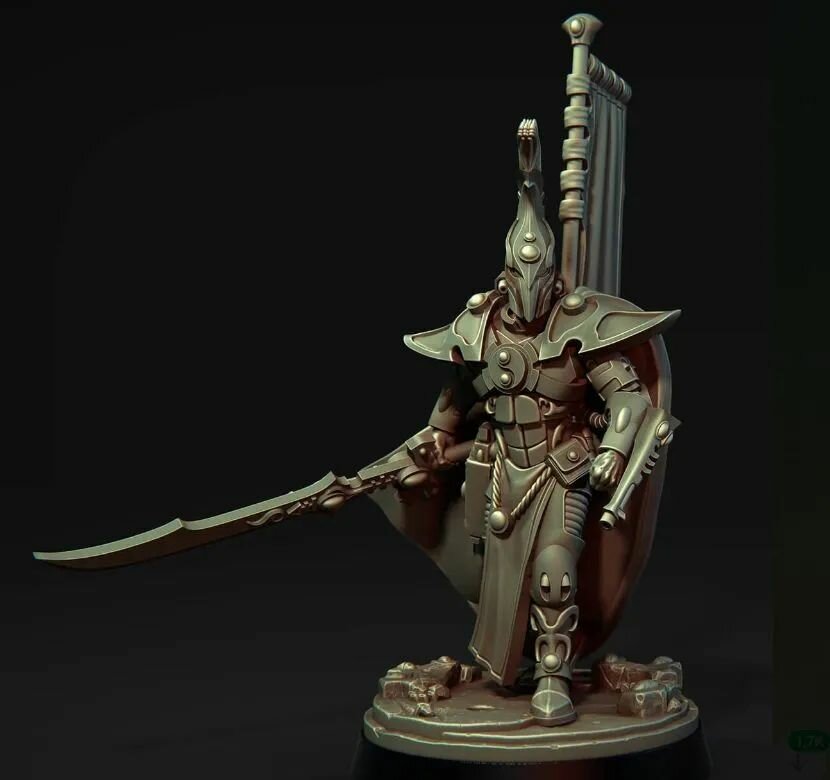 Миниатюра Warhammer 40000 Space Elf Avenger Lord - Повелитель Эльдаров мстителей