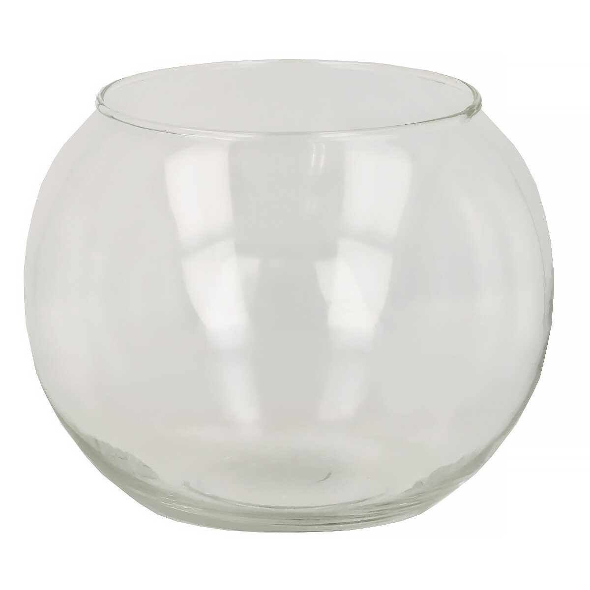 Love2art СТ-15-GJ91 Ваза из стекла, заготовка для декорирования, диаметр 18 см, высота 16 см