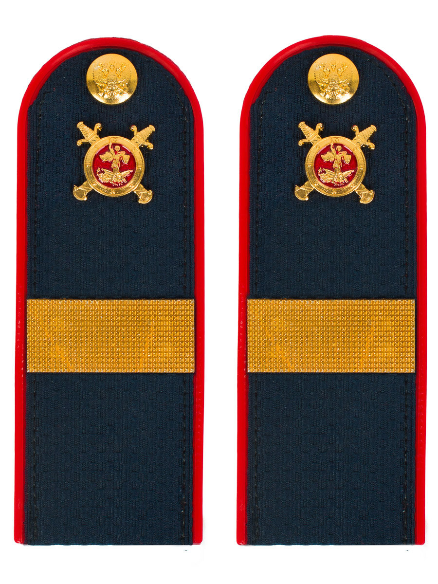 Погоны Полиции темно-синие Пластик Звание Старший Сержант