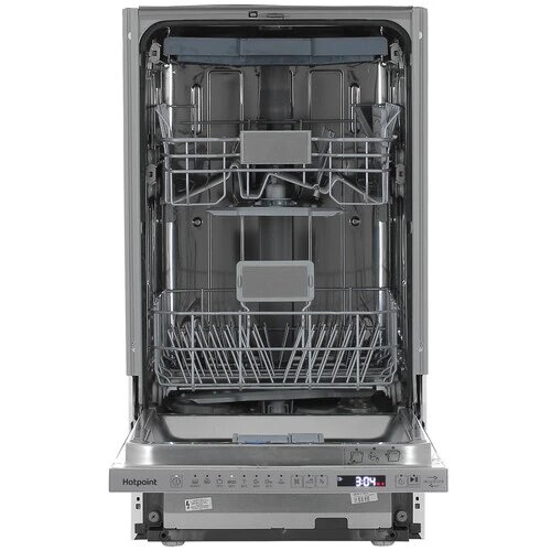 HIS 2D85 DWT / Встраиваемая посудомоечная машина HOTPOINT HIS 2D85 DWT, узкая, ширина 44.8см, полно