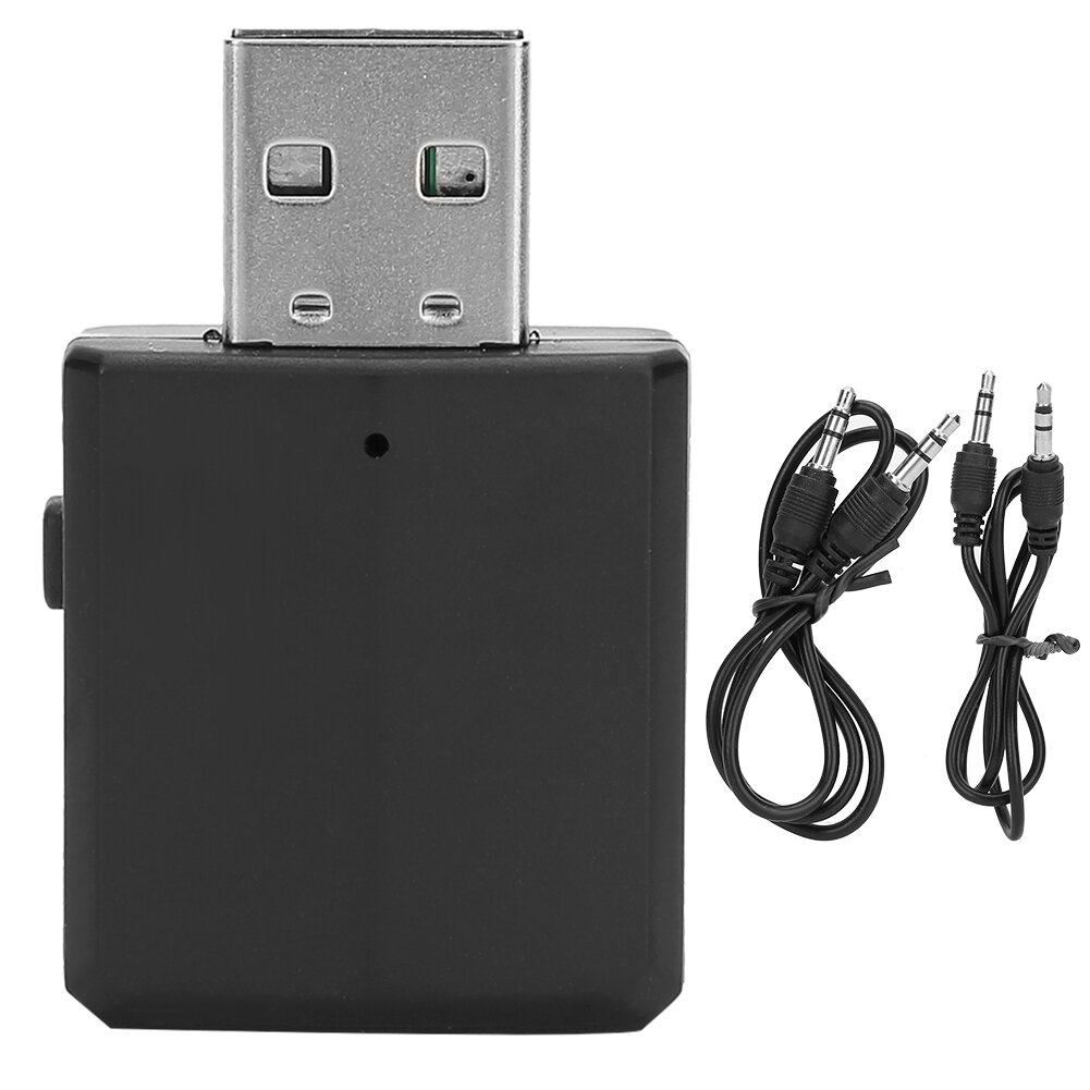 Беспроводной USB-приемник аудио-трансивера, портативный 3 в 1 для Bluetooth с кабелем 2 шт.