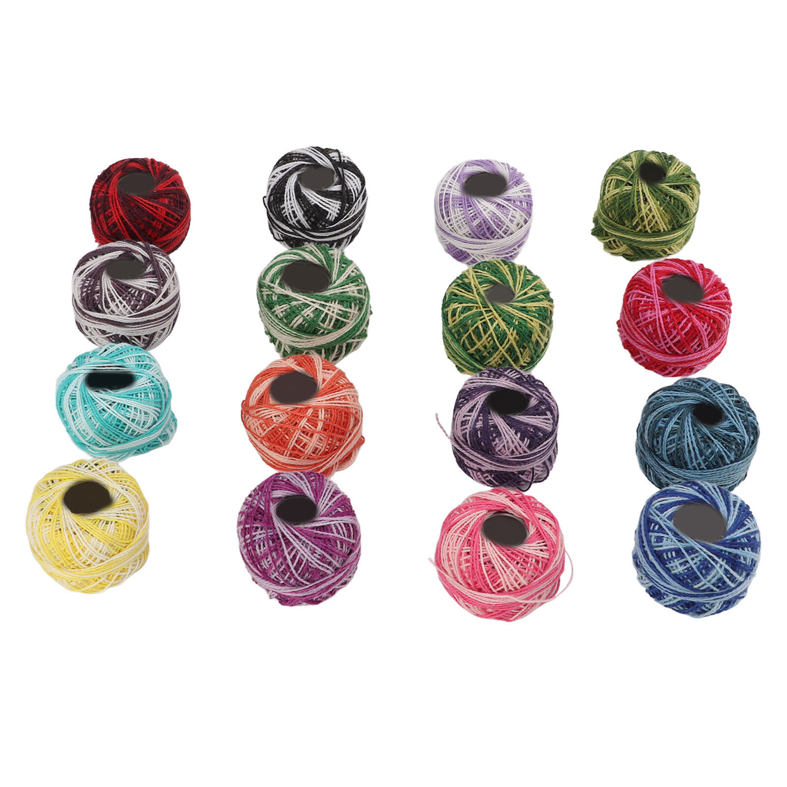 Разноцветные кружевные нитки для вязания, крючком и вышивки крестом, хлопковые нитки ручной работы для рукоделия и шитья.